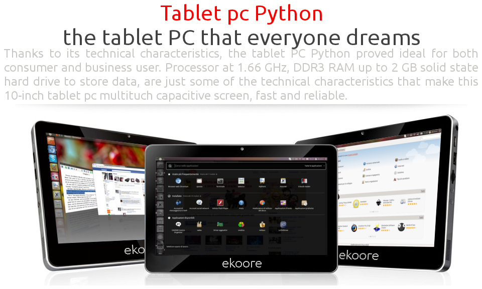 Ekoore Python S: Android, Windows 7 a Ubuntu v jednom tabletu ...